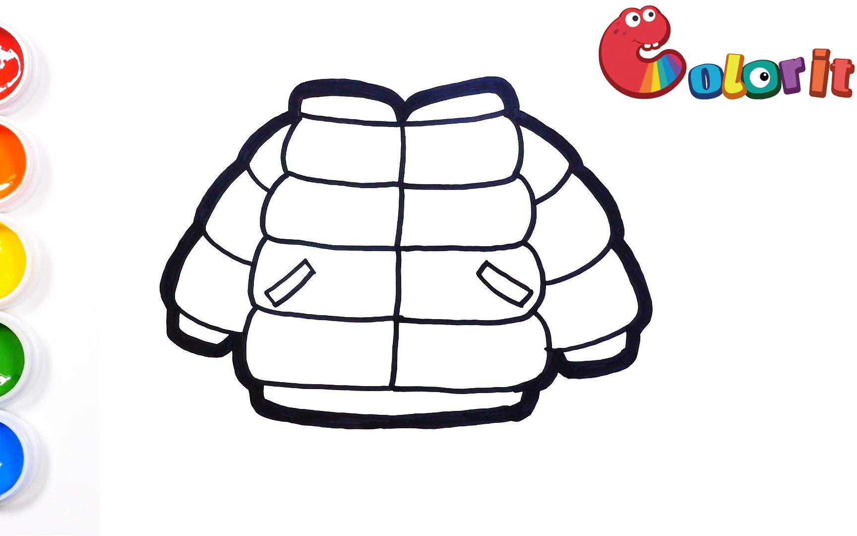 【简笔画】超暖简笔画羽绒服:有了这款御寒神器,这个冬天再也不怕冷啦!