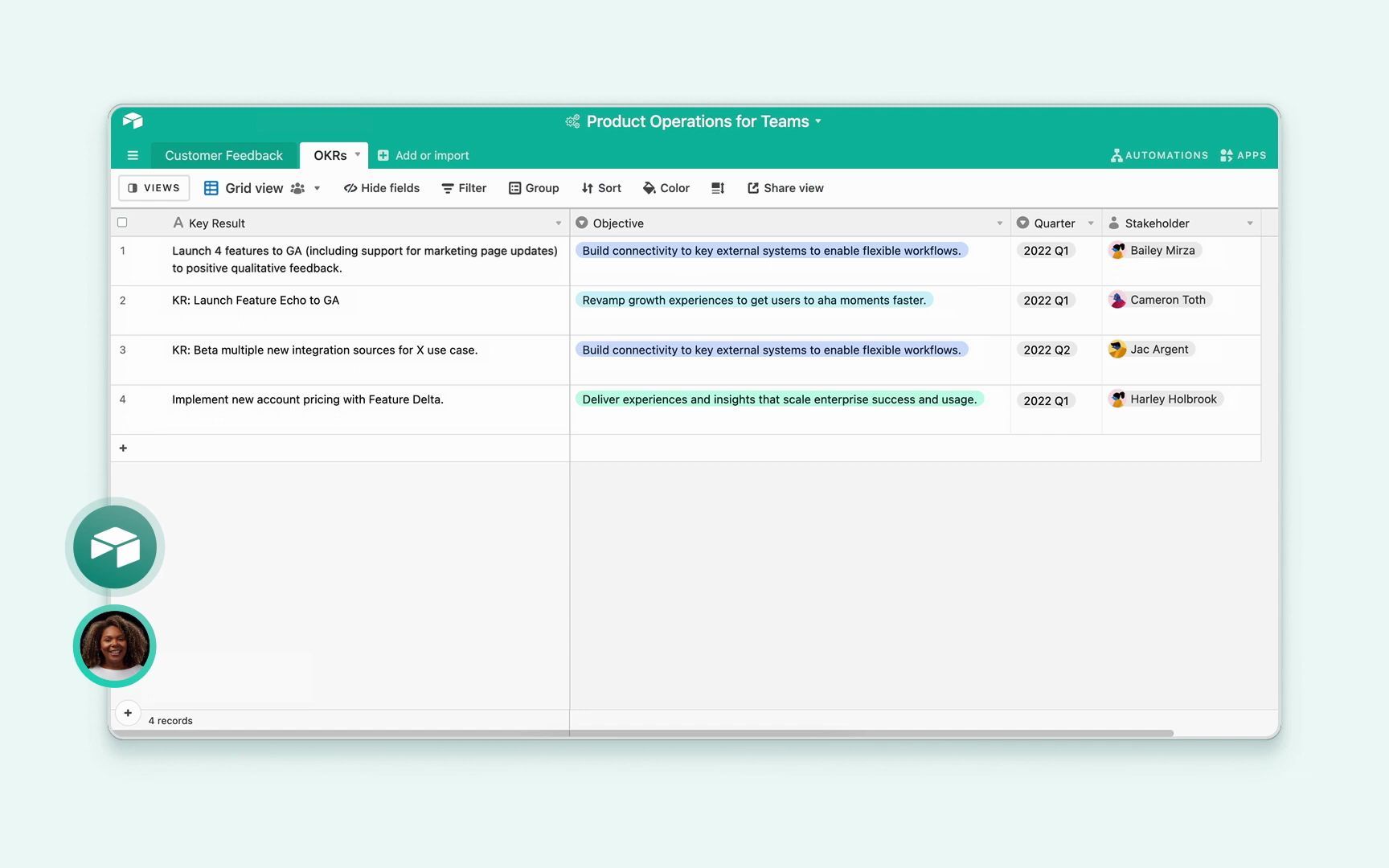 Airtable 制定项目优先级和分享路线图