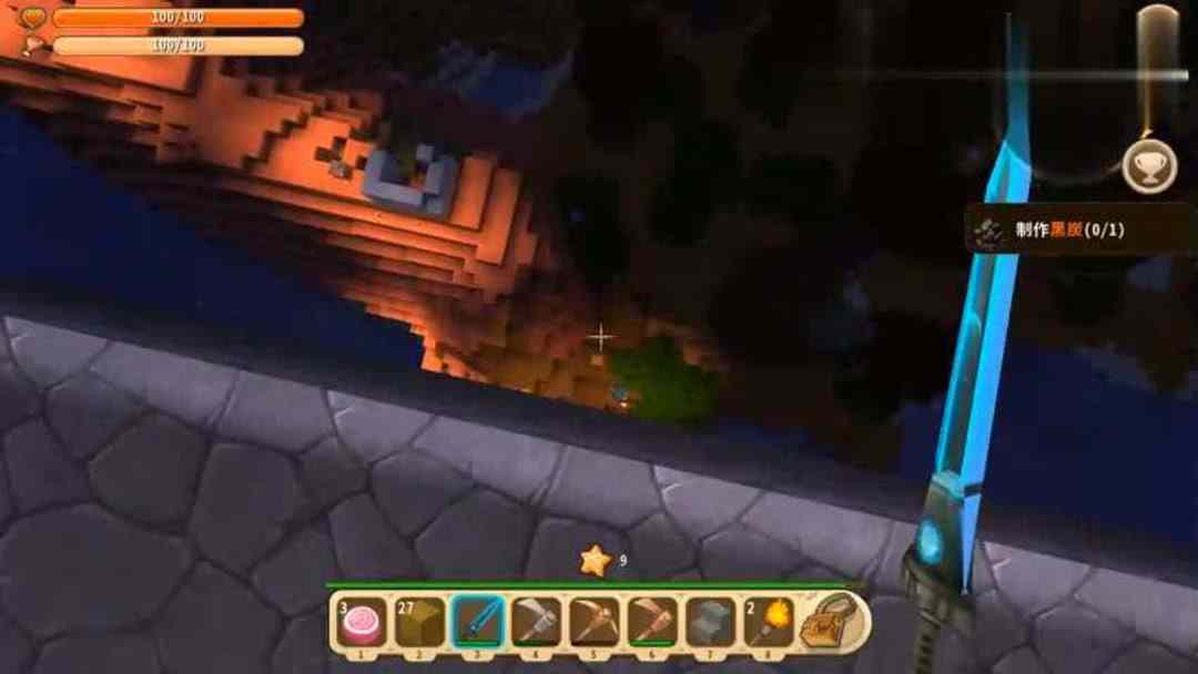 迷你世界:小团子的血量比较多,从高空掉下去也没有事不信不看。