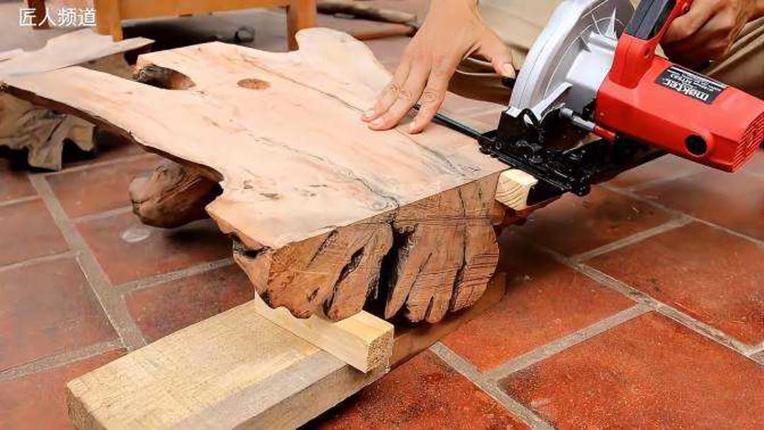 原生态根雕桌子,美感设计制作,户外休闲家具