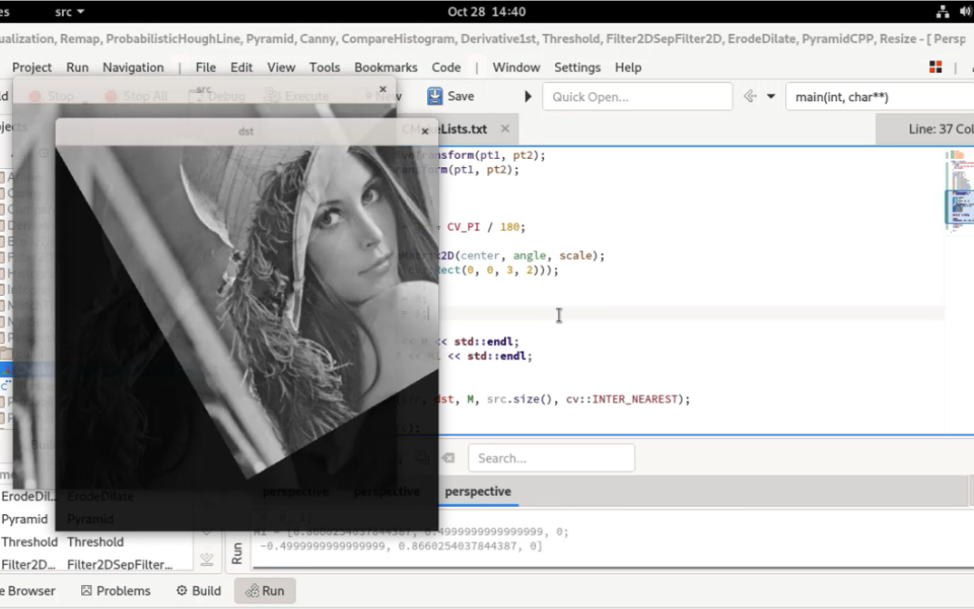 OpenCV的透视变换(一)实现仿射变换