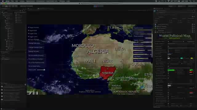 2D平面世界地图精美场景界面工具Unity游戏素材资源