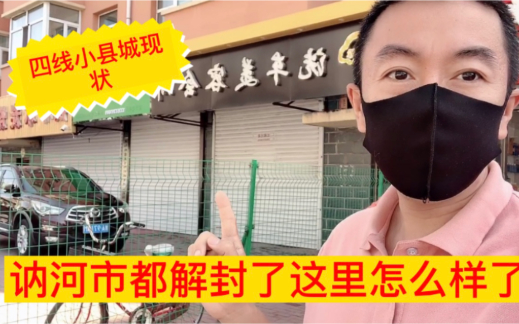 “哈尔滨小伙”逛讷河小县城,看到一大群人他们在干什么呢?