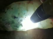 6万买的翡翠原石赌石一刀下去开出玻璃种一夜暴富,没有不可能的