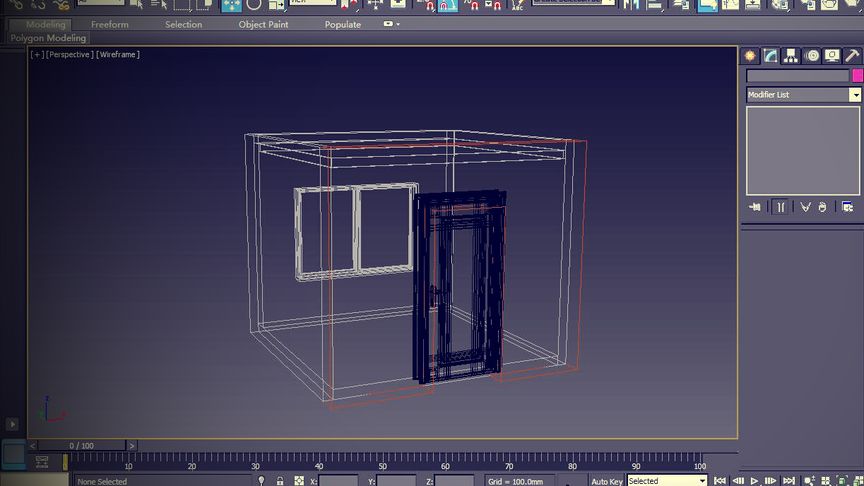3DMAX教程,一步完成门洞的布尔运算画法