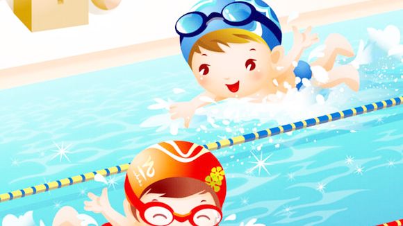 儿童安全教育故事《一起来游泳》:刚吃完东西,不能马上游泳