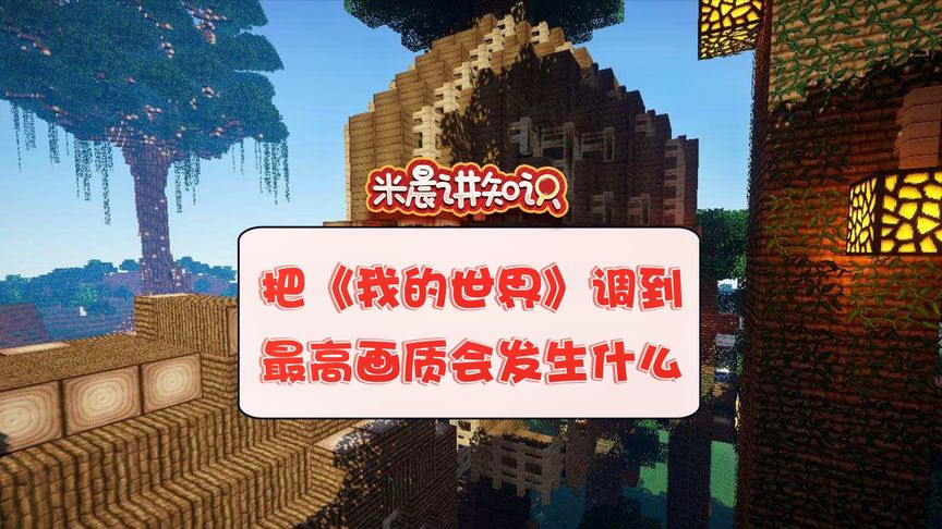 【冷知识】当你把《我的世界》调到最高画质会发生什么?