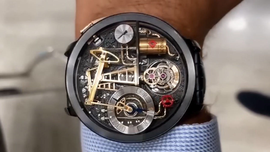 这款腕表帅呆了,就是不知怎么看时间