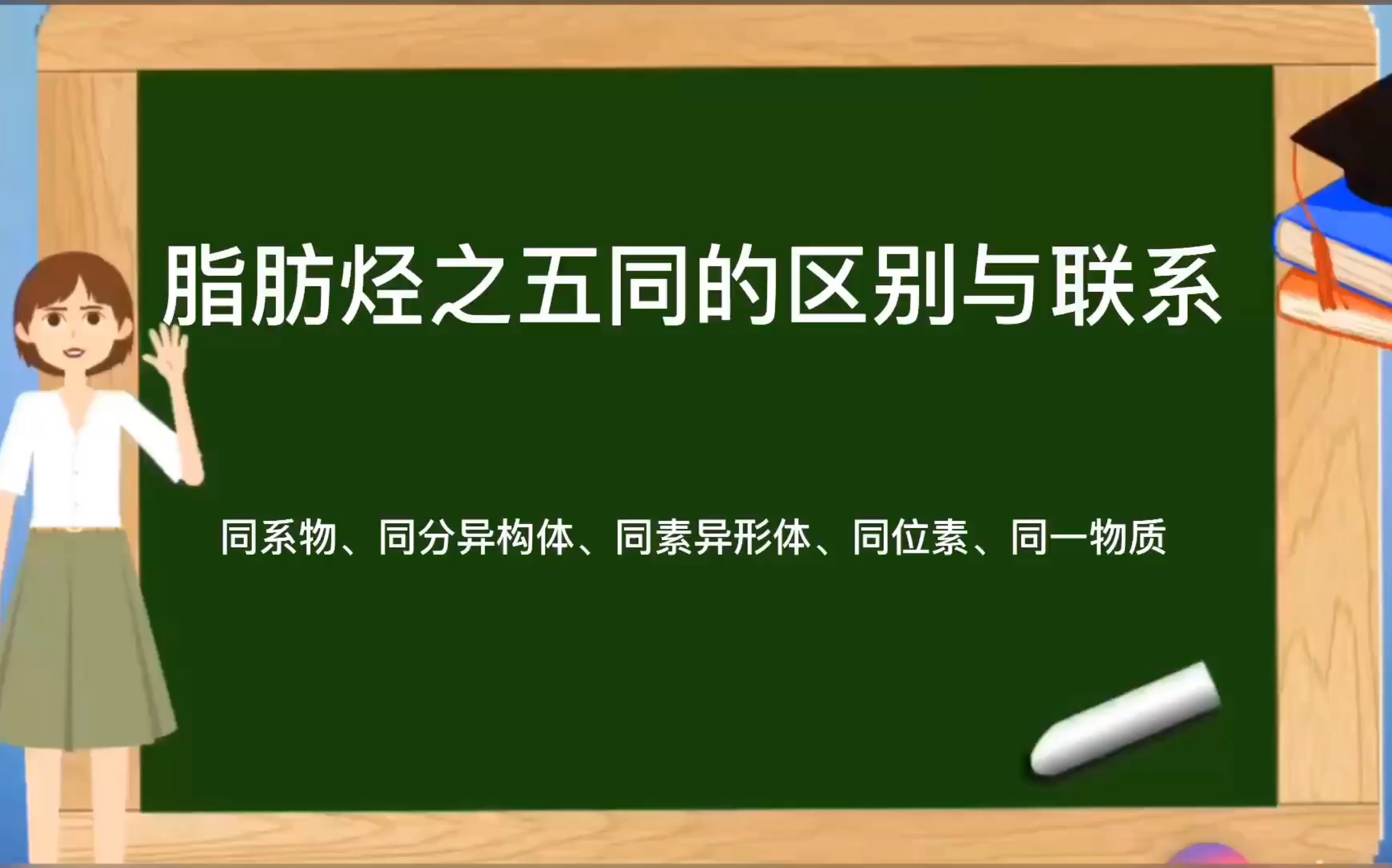 ...之五同的区别和联系(同位素,同系物,同分异构体,同素异形体,同一物质)