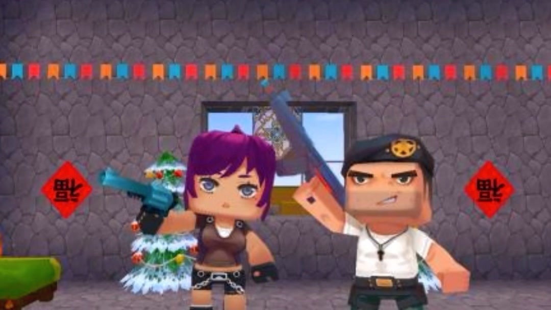 迷你世界对战把对手全部打出局