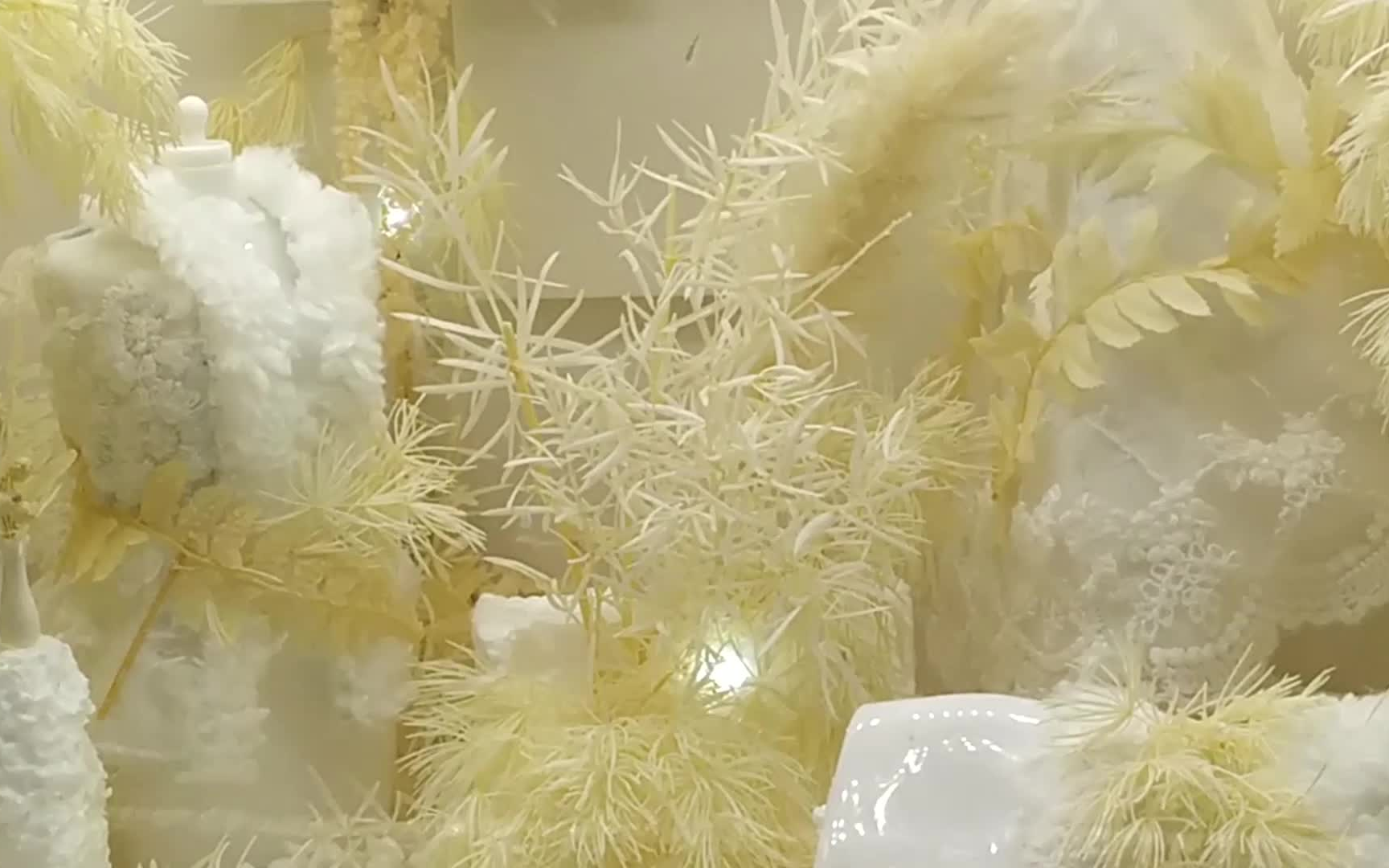 【橱窗设计】废墟与白花|模型实物展示