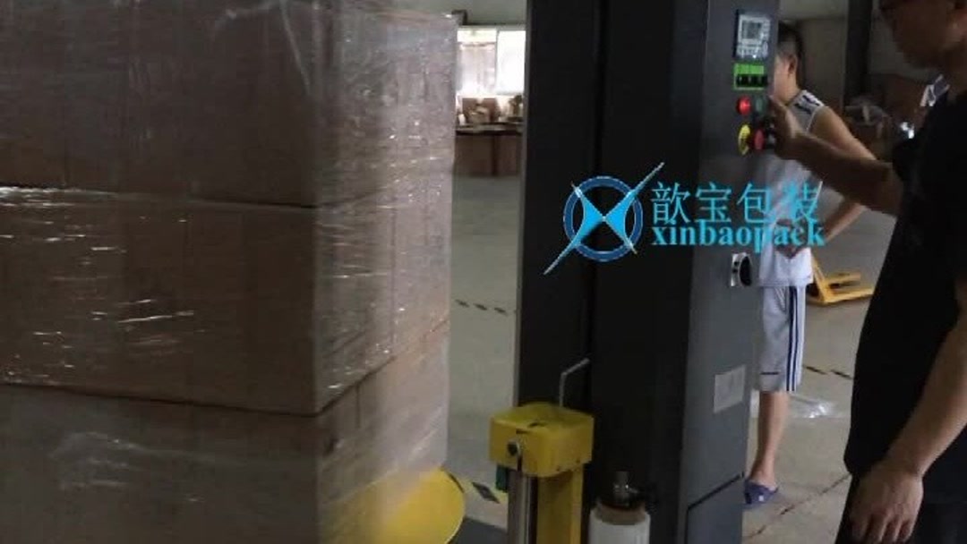 XBC-2000A薄膜缠绕机 PE拉伸膜缠绕机 自动缠绕机 托盘缠绕机 栈