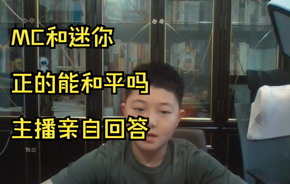 MC和迷你和平不了!我亲自说名理由