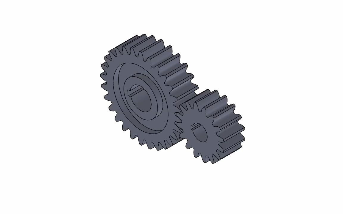 图5-3-1a 齿轮的传动形式-圆柱齿轮