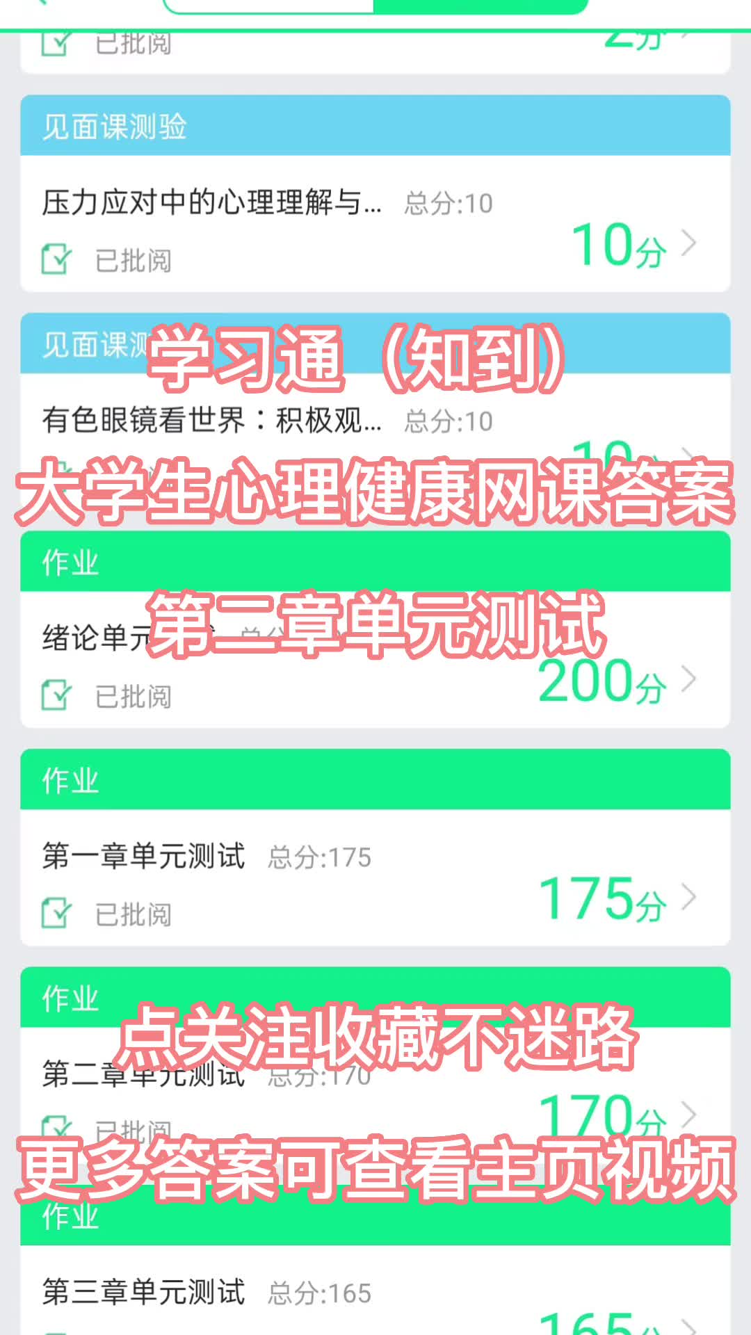 学习通(知到)大学生心理健康网课答案第二章单元测试答案