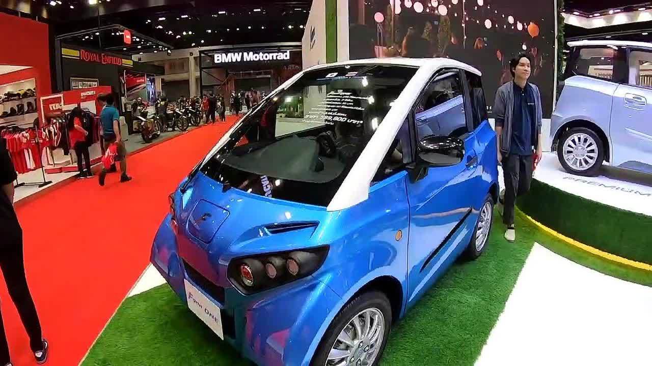 车展上的电动车,外观时尚,家用代步神器!