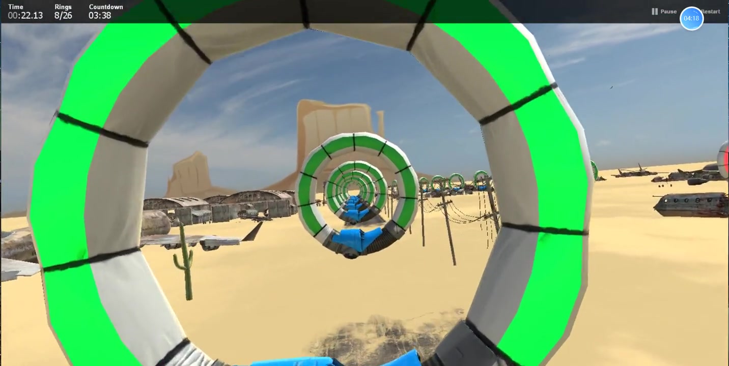 RF7竞赛钻圈,菜鸟随便飞一下