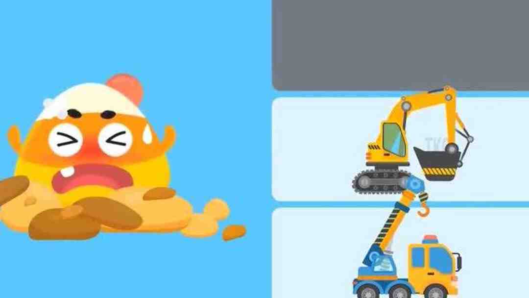 挖掘机 吊车儿童动画视频