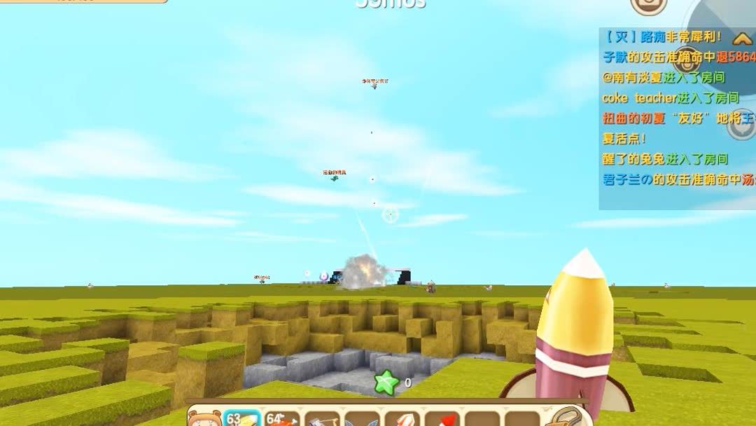 迷你世界:飞机坦克大乱斗,半仙这个金牌飞行员都被炸的没脾气