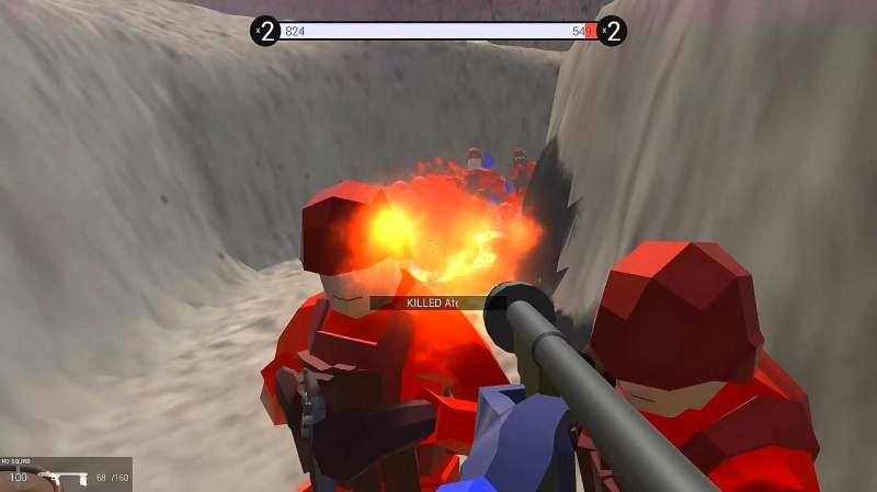 战地模拟器:喷火器在这种战壕里就是神器,敌人根本不能突进过来