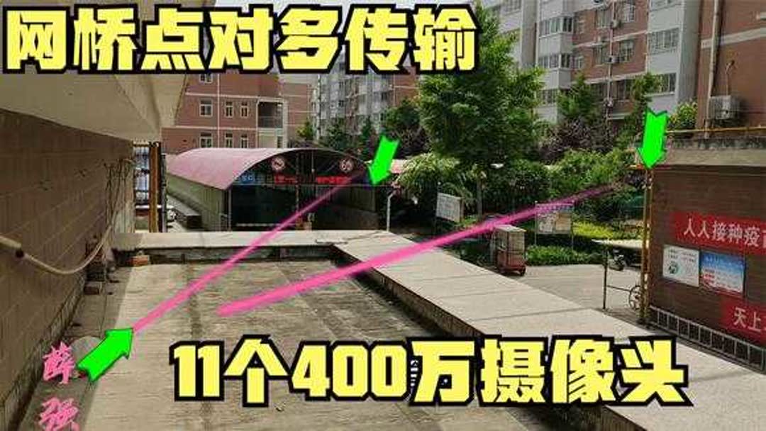 厉害了,11个400万摄像头用网桥传输成功,让我对网桥刮目相看