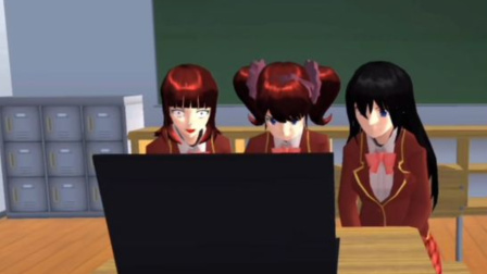 樱花校园模拟器:小舞看恐怖片,被吓得瑟瑟发抖