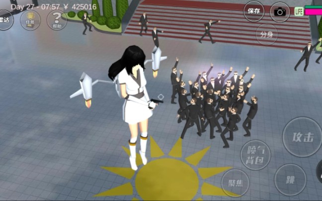 [樱花校园模拟器]让黑帮在大厅跳舞