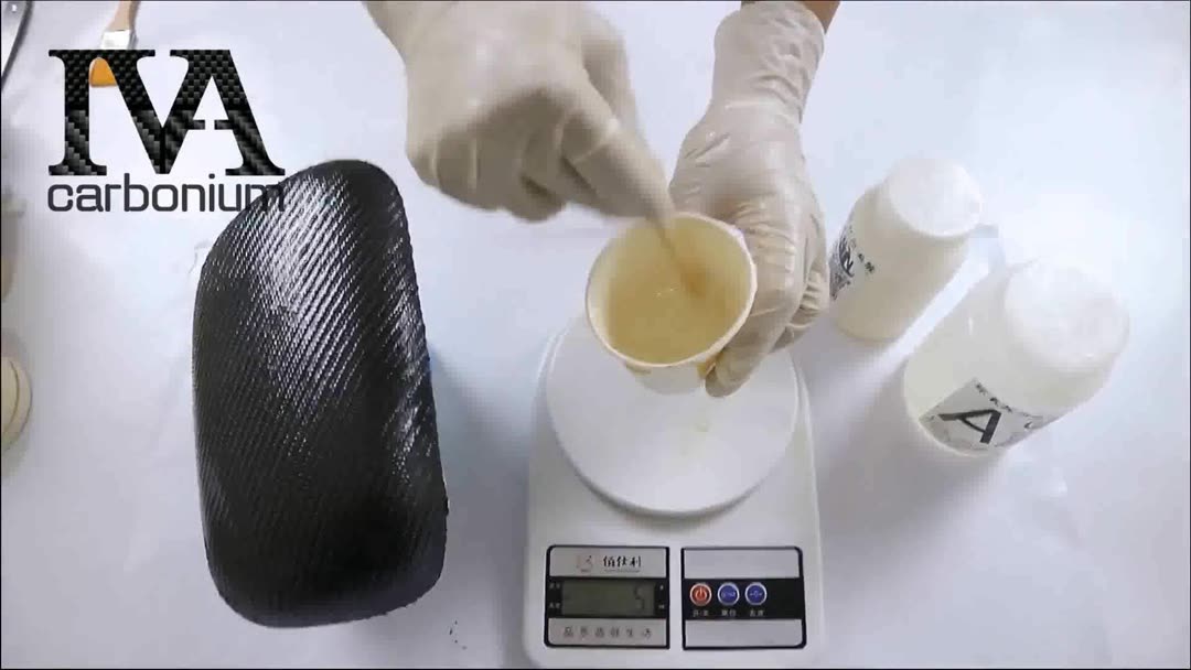 碳纤维DIY包覆全过程_汽车后视镜壳