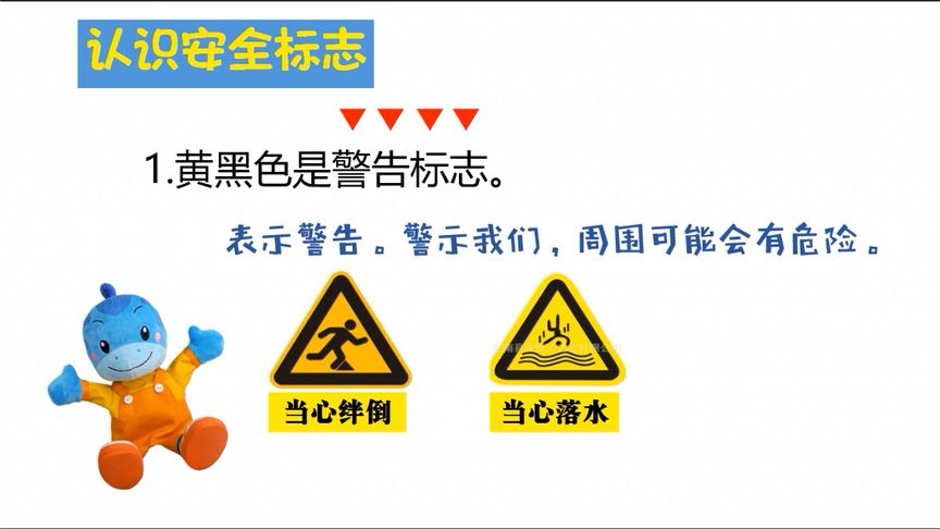 道法微课:《认识安全标志》(省级获奖课例中研发的微课)