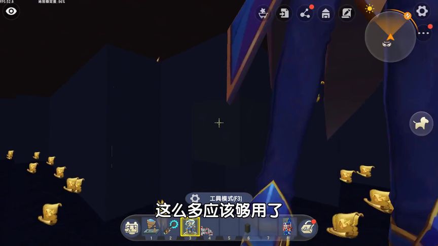迷你世界:设置石头掉落传送卷轴,妈妈再也不怕我没有卷轴用了
