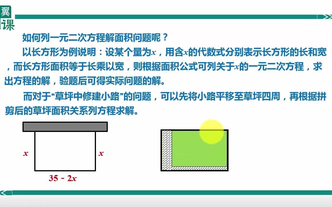 6.解一元二次方程的实际应用——面积问题
