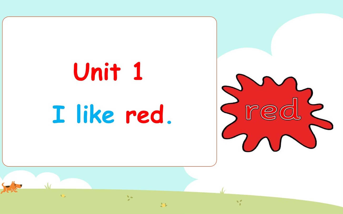 Unit1 I Like Red_广州版小学英语三年级下_Module1