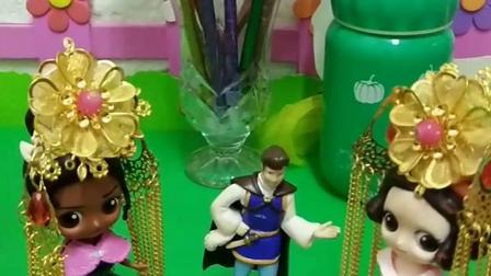 幼教育儿宝宝动漫:安娜骗王子把白雪封印在了画里