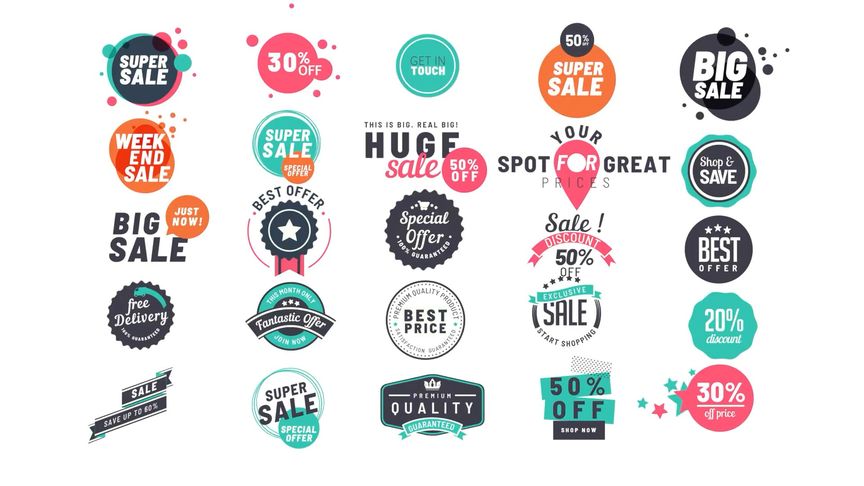 fcpx插件 25组时尚商品促销标签动画模板 支持M1 Shop Pop