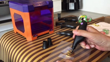 3D Tech 3D模型光固化机 今次做金属掛饰-月亮星星