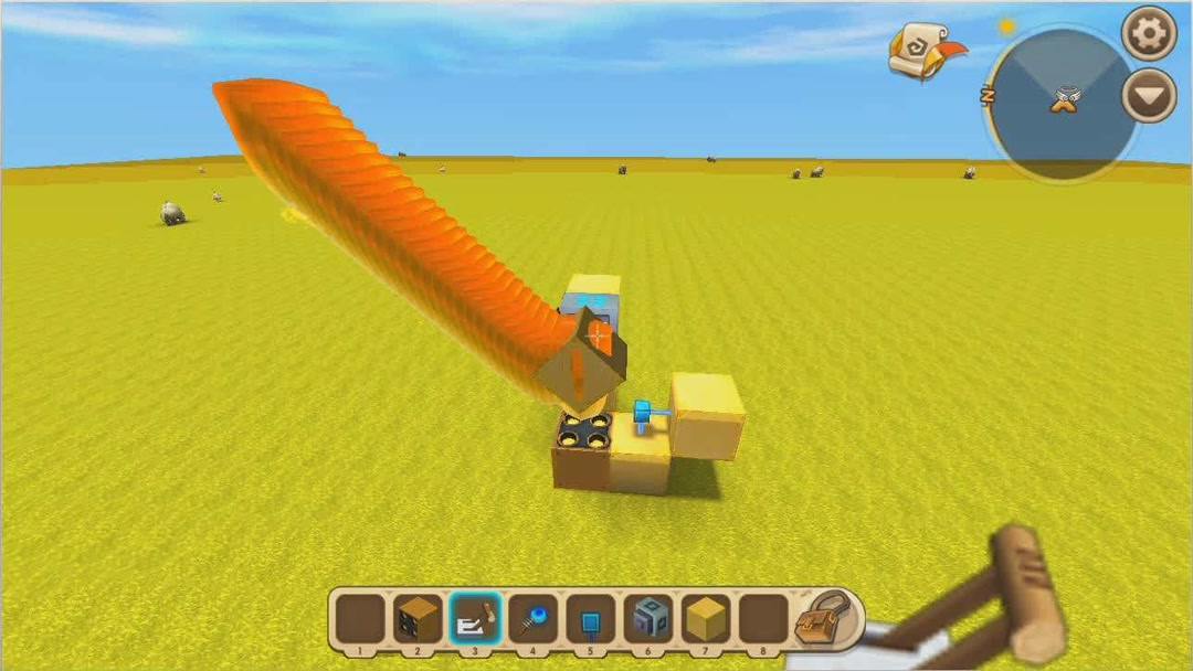 迷你世界 旋转金箍棒教程