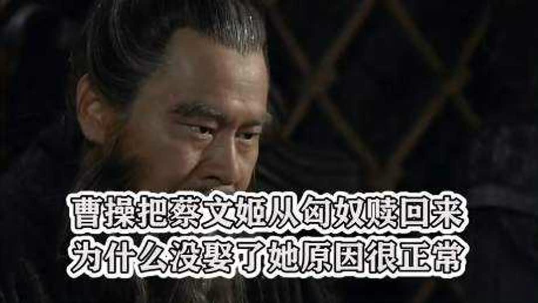 曹操把蔡文姬从匈奴赎回来,为什么没娶了她,原因很正常