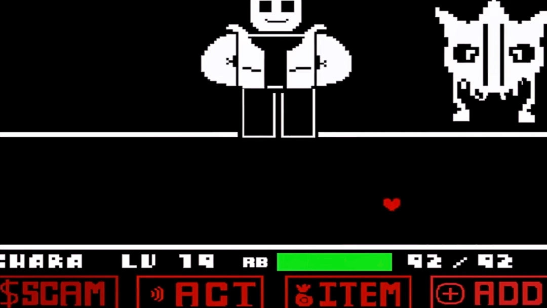 传说之下战斗模拟器:sans变成乐高人,战斗道具都换掉了