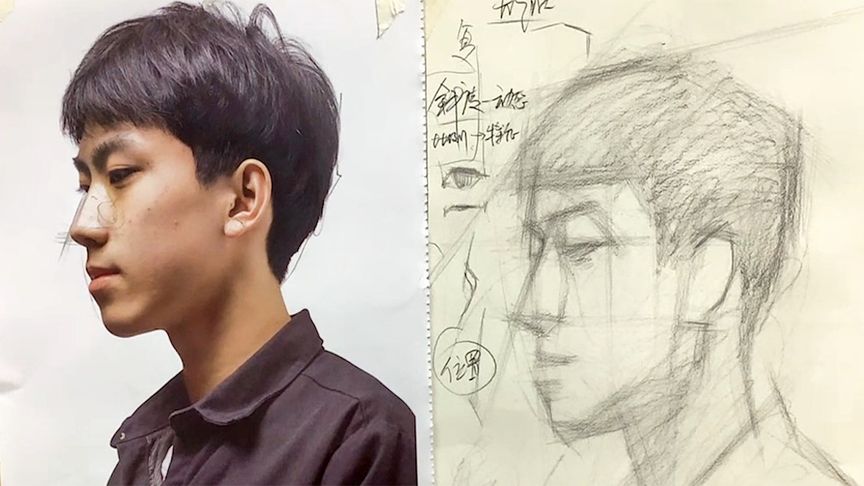 素描头像必看教程二:美术素描头像如何起形,你了解吗?