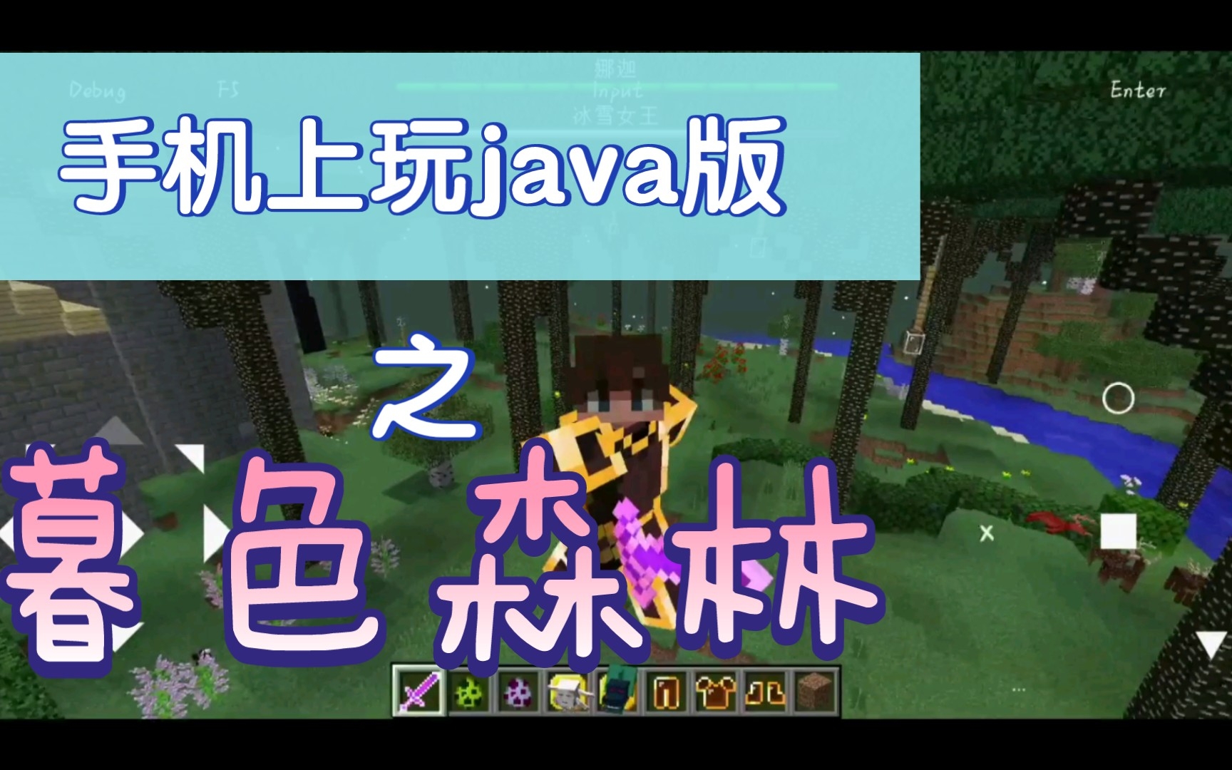 【Minecraft】浅试一下在手机上玩java版的暮色森林模组