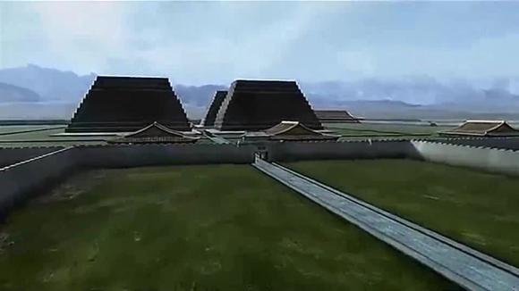 秦始皇陵墓,地面建筑群3D电脑复原,太壮观了!