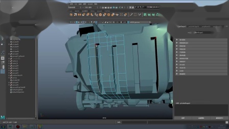 34.高模制作十一(卡线)丨MAYA次世代装甲车完整制作流程丨MAYA高...