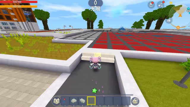 迷你世界:这个大学还真挺大的学校里都有红绿灯