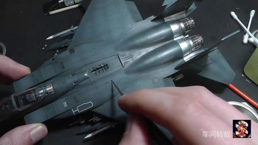 plasmo模型教室 72比例 F-15E Strike Eagle 模型制作全过程