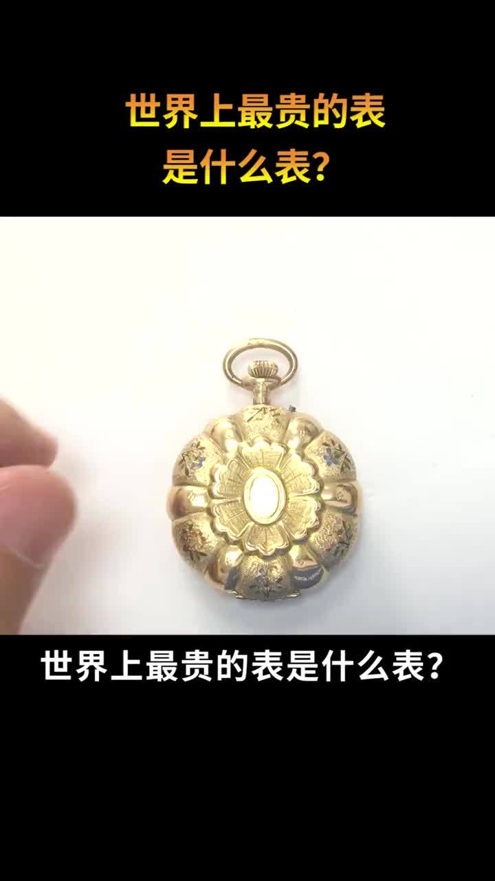 世界上最贵的表是什么表