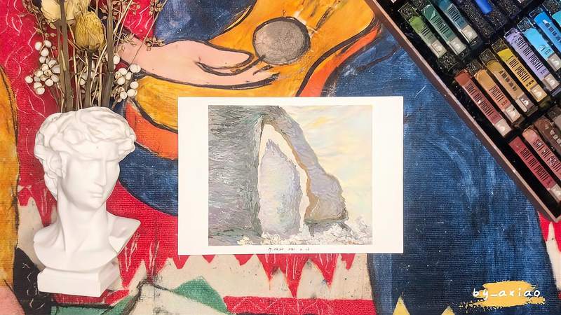 油画棒|临摹莫奈|印象派|绘画过程