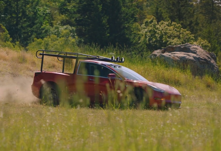 外国人基于Model 3改造了一台特斯拉皮卡