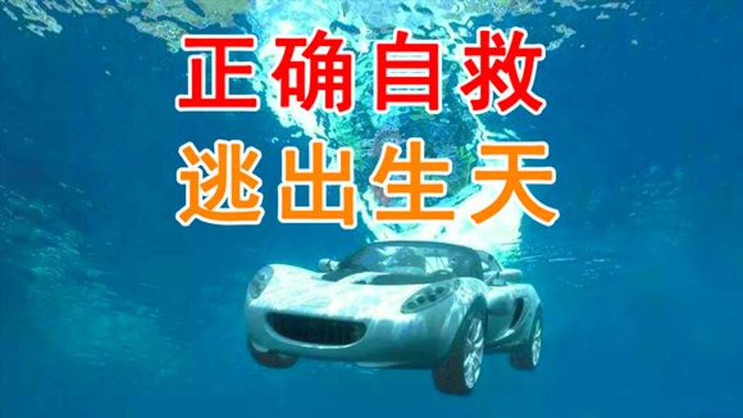 开车不慎落入水中,最佳逃生时机只有5到10秒,你知道怎么自救吗