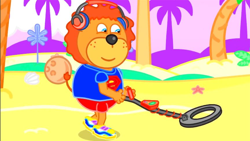 小狮子动画:狮子寻宝,希望找到财宝发财