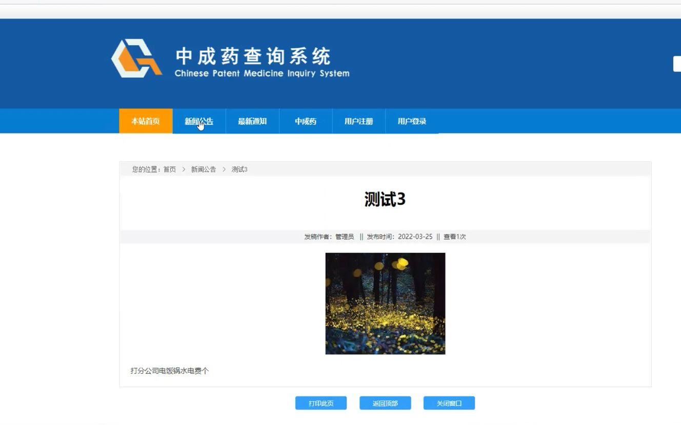 中成药查询系统(SSM,MySQL)